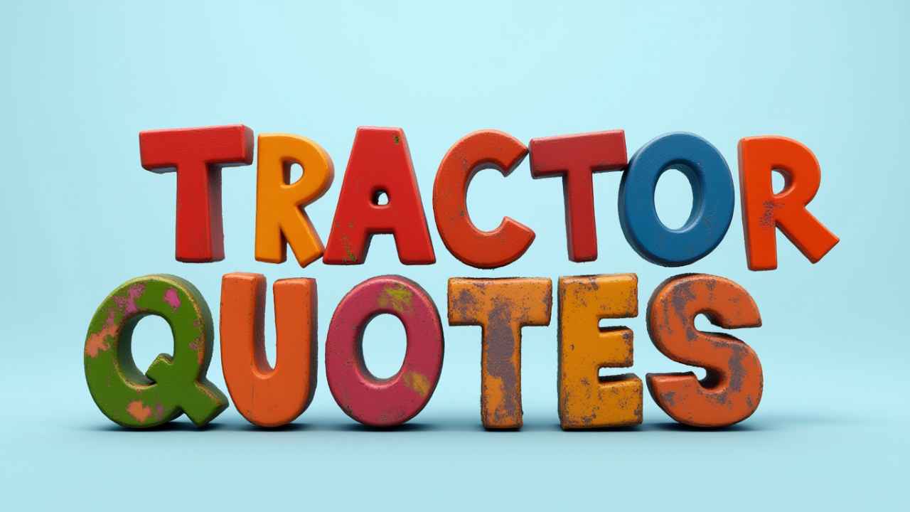 200+ Funny Creative Tractor Quotes - quotesgiver.com